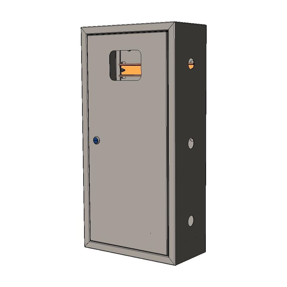 Учетно-распределительный ящик EKF ЯУР, с монтажной панелью и двумя DIN-рейками, Basic uerm-mp ...