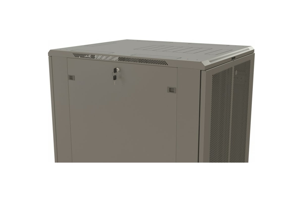 Напольный шкаф Hyperline TTR-4281-DD-RAL7035 19-дюймовый, 42U, 2055x800х1000 мм ВхШхГ 431956 ...