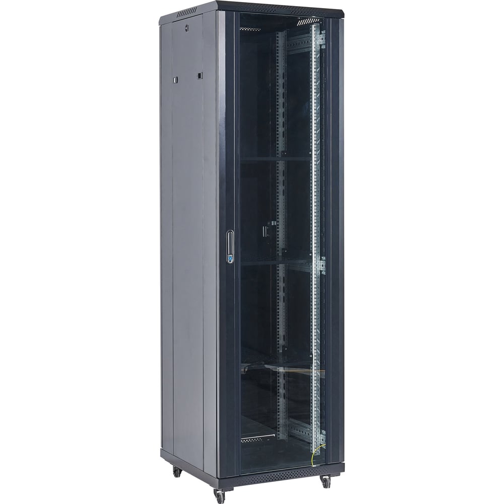 Напольный шкаф REXANT, 19 дюймов, 42U, 600×800×2054 (ШxГxВ), дверь ...