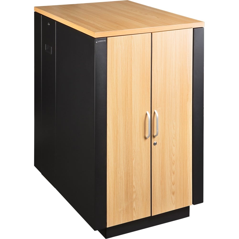 Шкаф LANMASTER SOUNDPROOF звукоизолированный, 24U, 750x1130 мм, отделка под дерево LAN-DC-CBSP ...