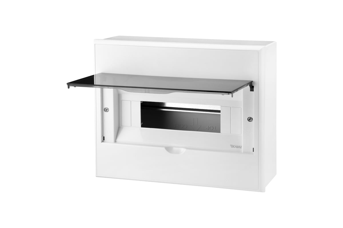 Распределительный навесной щит KRANZ на 12 модулей ЩРН-П-12 IP41 пластик KR-11-0312 - выгодная ...