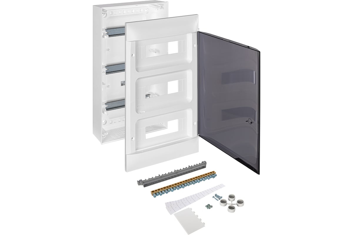 Пластиковый щиток Legrand Practibox S Навесной 3X12 Дымчатая дверь ...