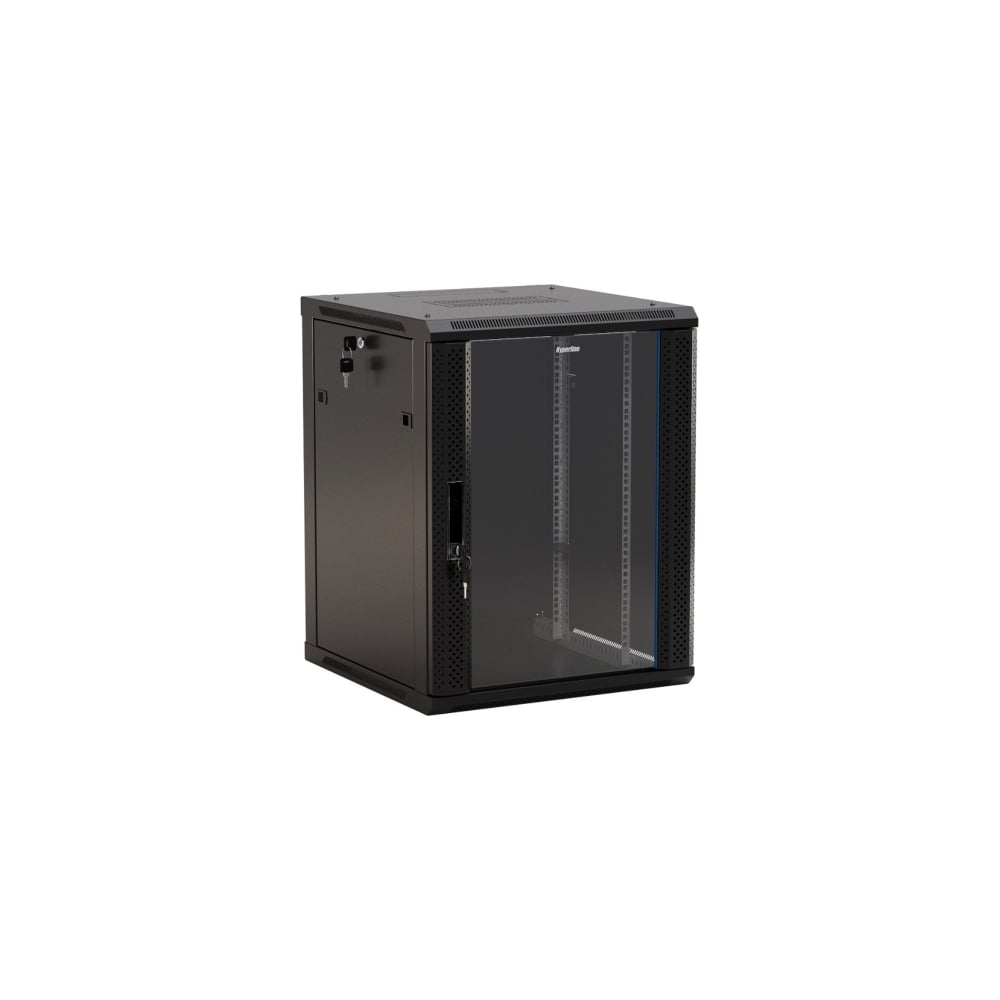 Настенный 19-дюймовый шкаф Hyperline TWB-0666-GP-RAL9004, 6U ...