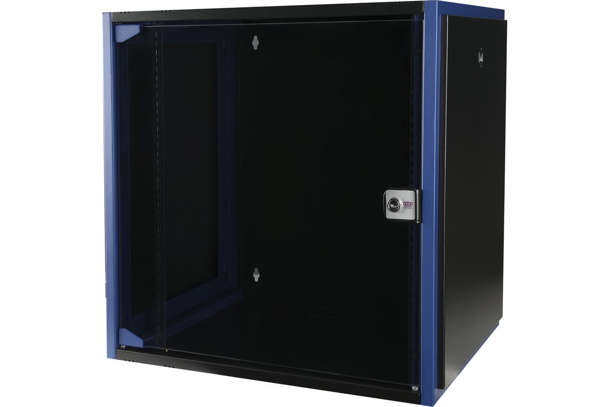 Настенный шкаф DATAREX 19 дюймов 12u 600x450 стеклянная дверь, черный DR-600211 - выгодная цена ...