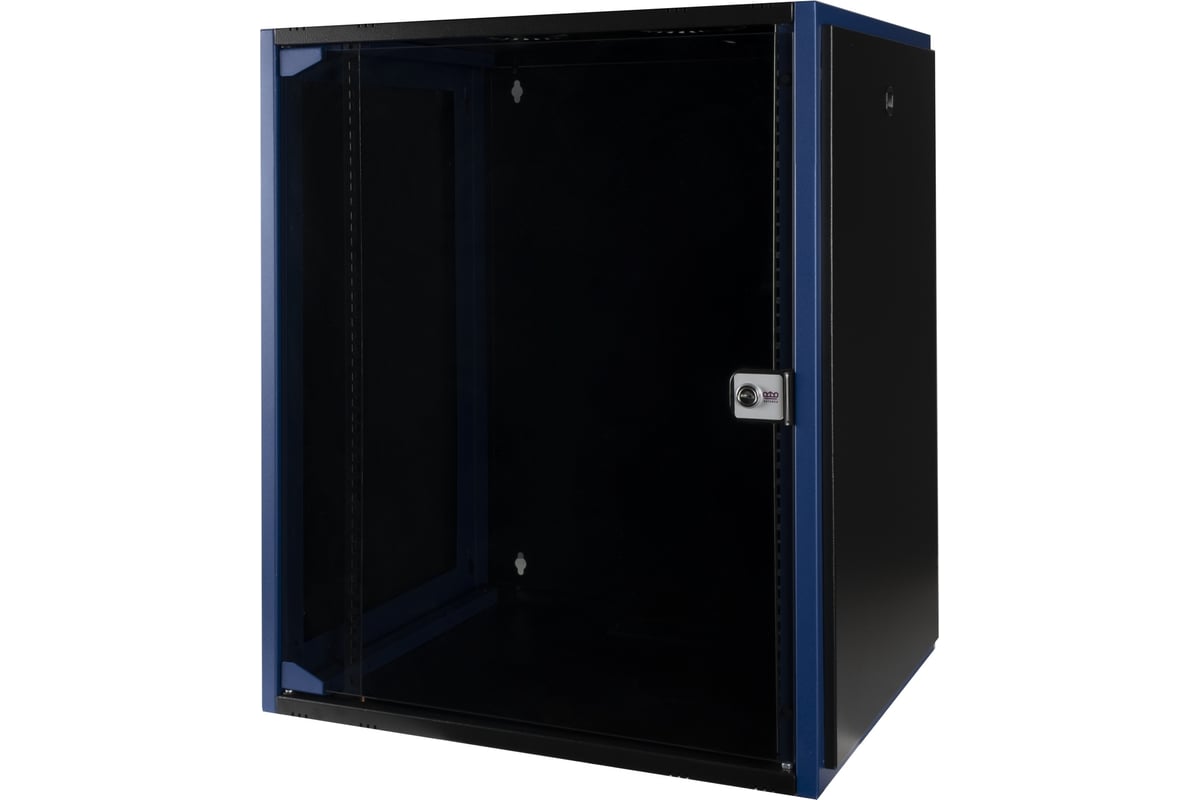 Настенный шкаф DATAREX 19 дюймов 15u 600x600 стеклянная дверь, черный DR-600321 - выгодная цена ...