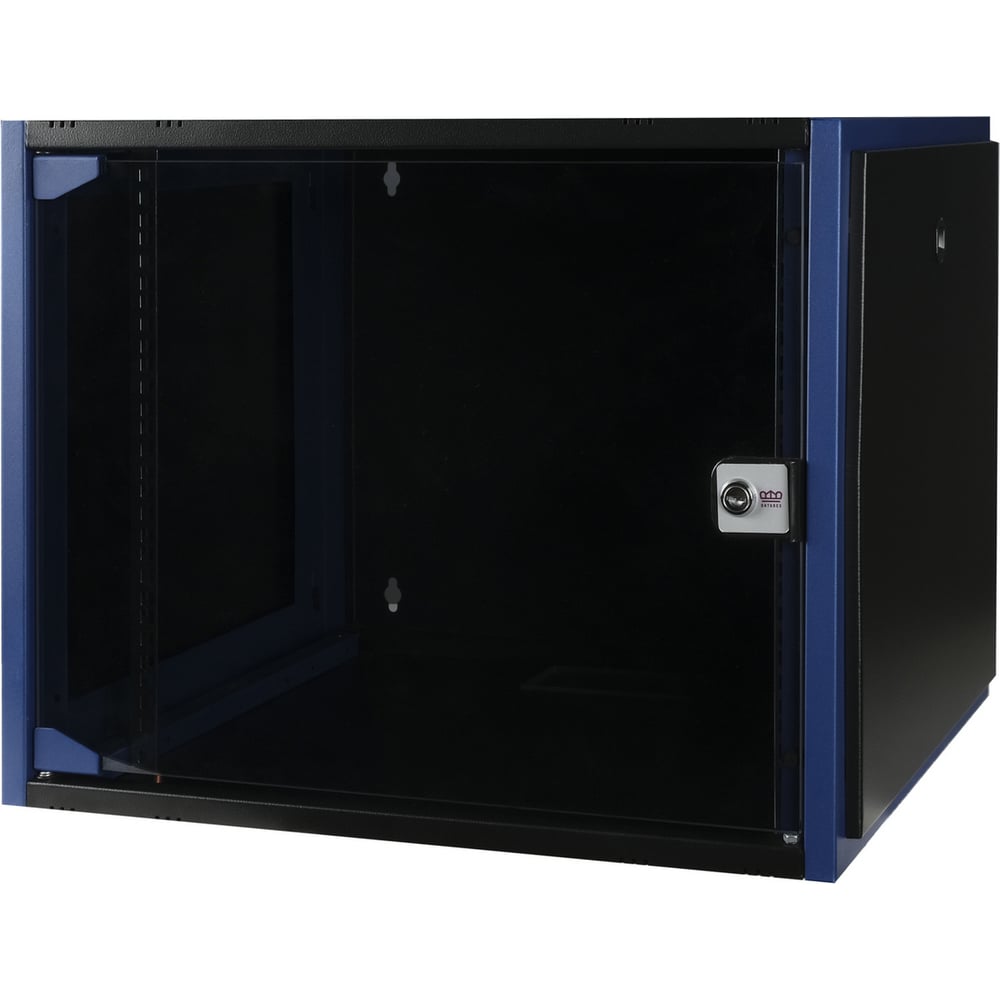 Настенный шкаф DATAREX 19 дюймов 9u 600x600 стеклянная дверь, черный DR-600121 - выгодная цена ...