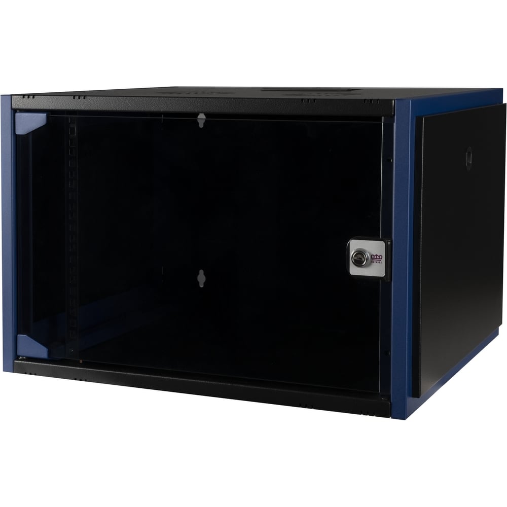 Настенный шкаф DATAREX 19 дюймов 4u 600x450 стеклянная дверь, черный DR ...
