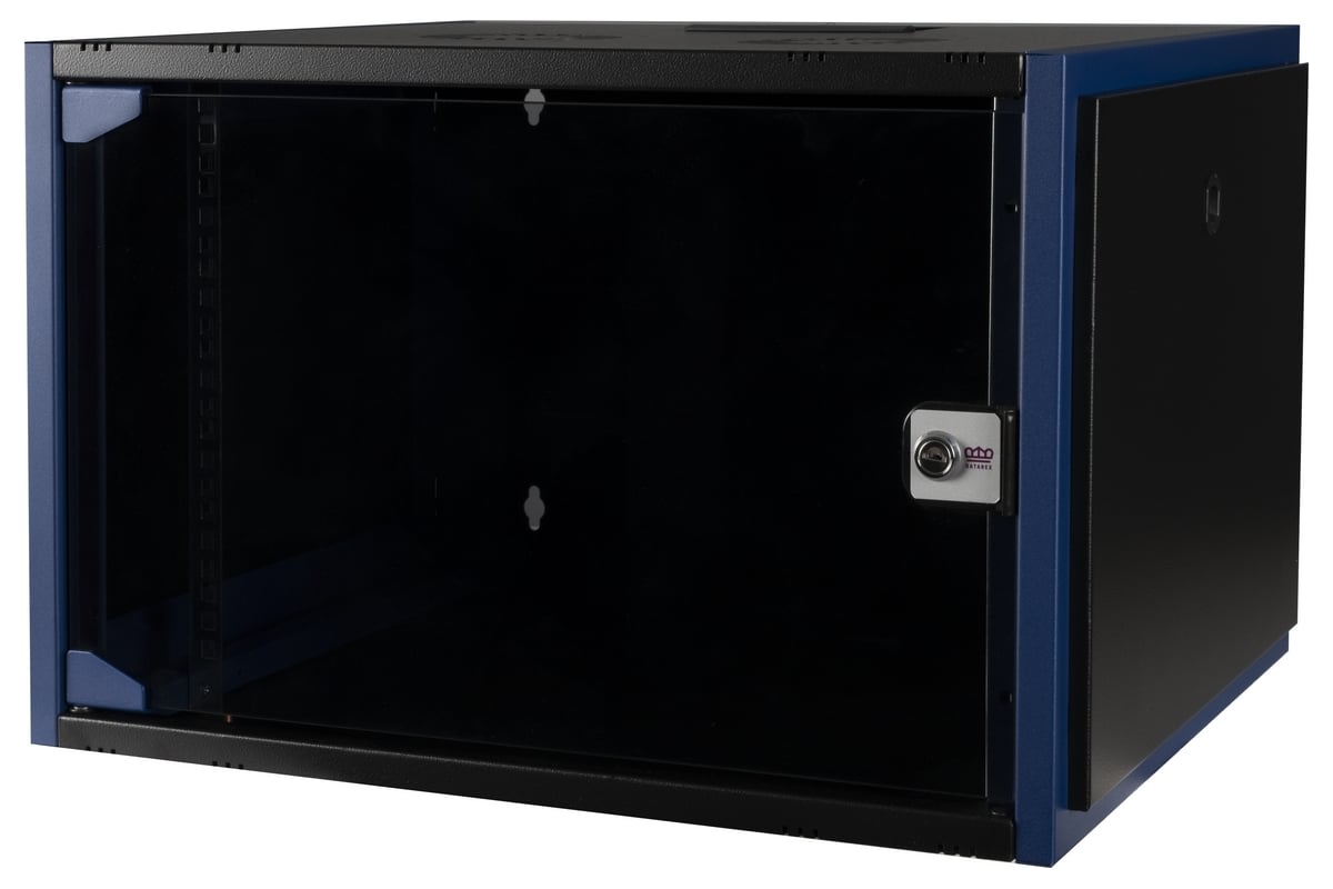 Настенный шкаф DATAREX 19 дюймов 4u 600x450 стеклянная дверь, черный DR-600511 - выгодная цена ...