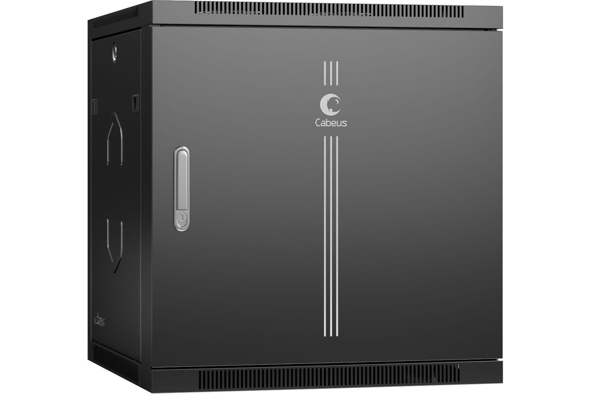 Телекоммуникационный настенный шкаф Cabeus 19" 15U цвет черный SH-05F-15U60/60m-R-BK - выгодная ...