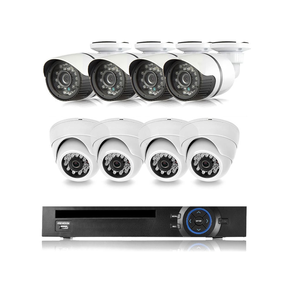 Комплект видеонаблюдения PS-link ip 5мп kit- b508ip-poe 4 камеры для ...
