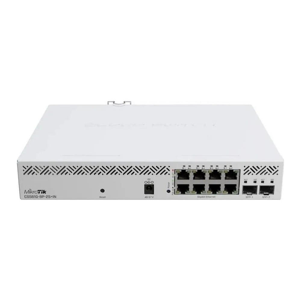 Poe-коммутатор Mikrotik 8x1g rj45, 2х sfp+, раздача poe 140 вт ...