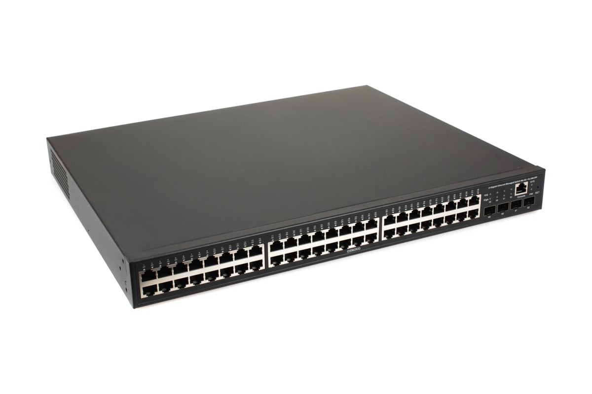 Управляемый L3 коммутатор OSNOVO SW-48G4X-2L на 48xGE RJ-45 c PoE ...
