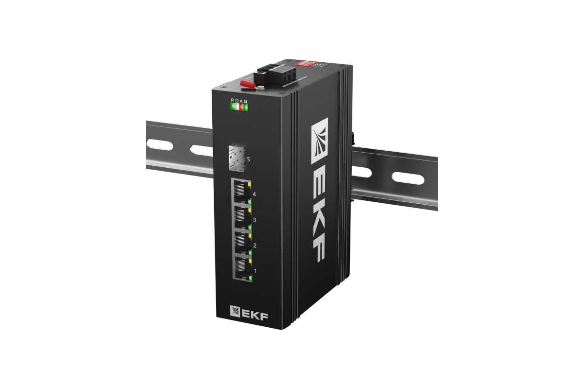 Промышленный неуправляемый коммутатор EKF U-1GX/SFP-4GTP, 1 порт ...