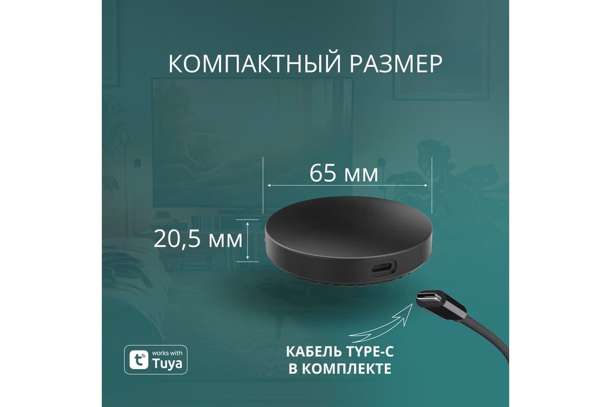 Умный хаб Roximo (шлюз Zigbee&Bluetooth + ИК-пульт) GWIR01 - выгодная ...