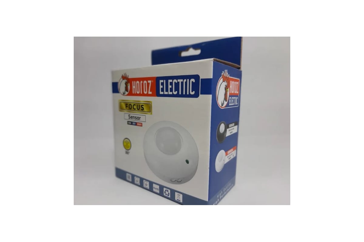 Сенсор HOROZ ELECTRIC FOCUS MAX. 1000W Белый 220-240V 088-001-0001 HRZ00001259 - выгодная цена ...