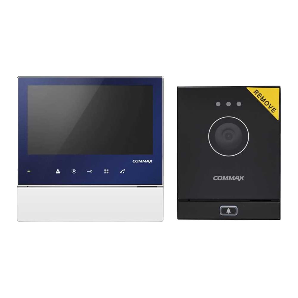 Комплект видеодомофона и вызывной панели COMMAX CDV-70H2(синий)/DRC-41M ...