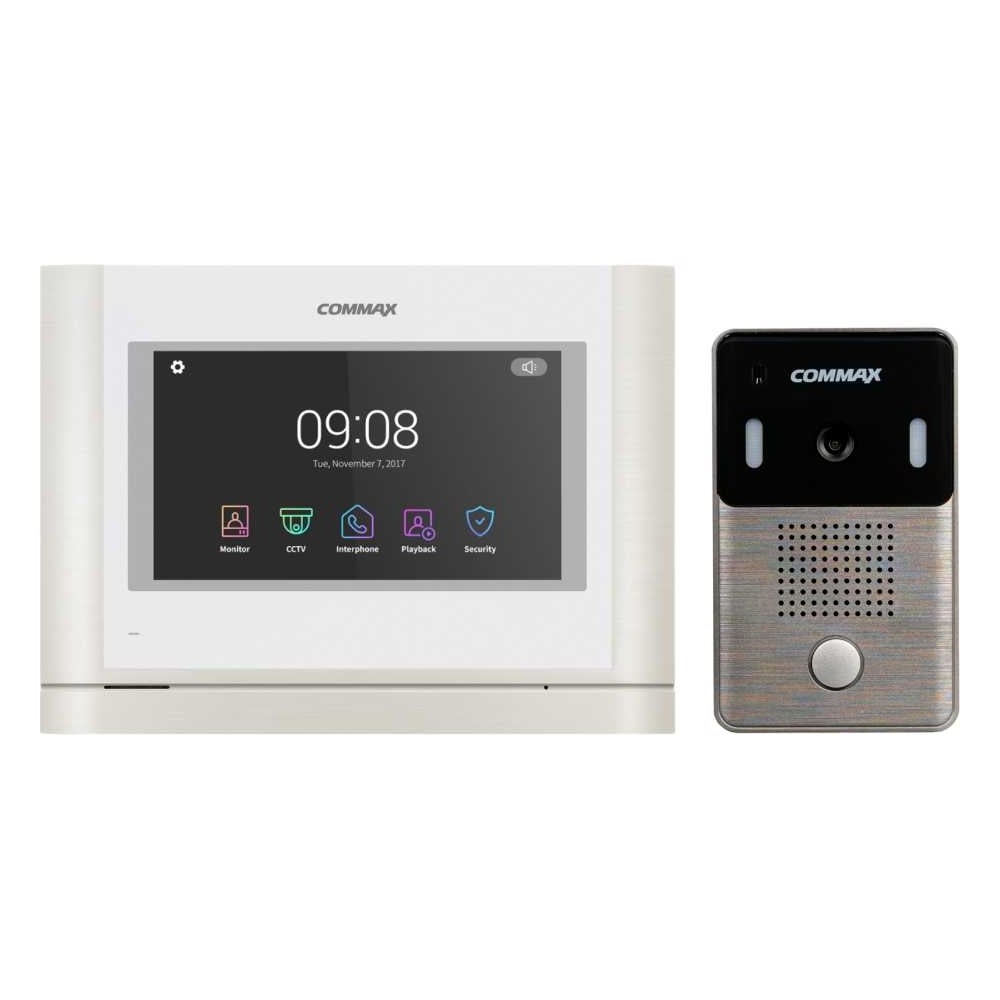 Комплект видеодомофона и вызывной панели COMMAX CDV-70MF(белый)/DRC-4Y ...