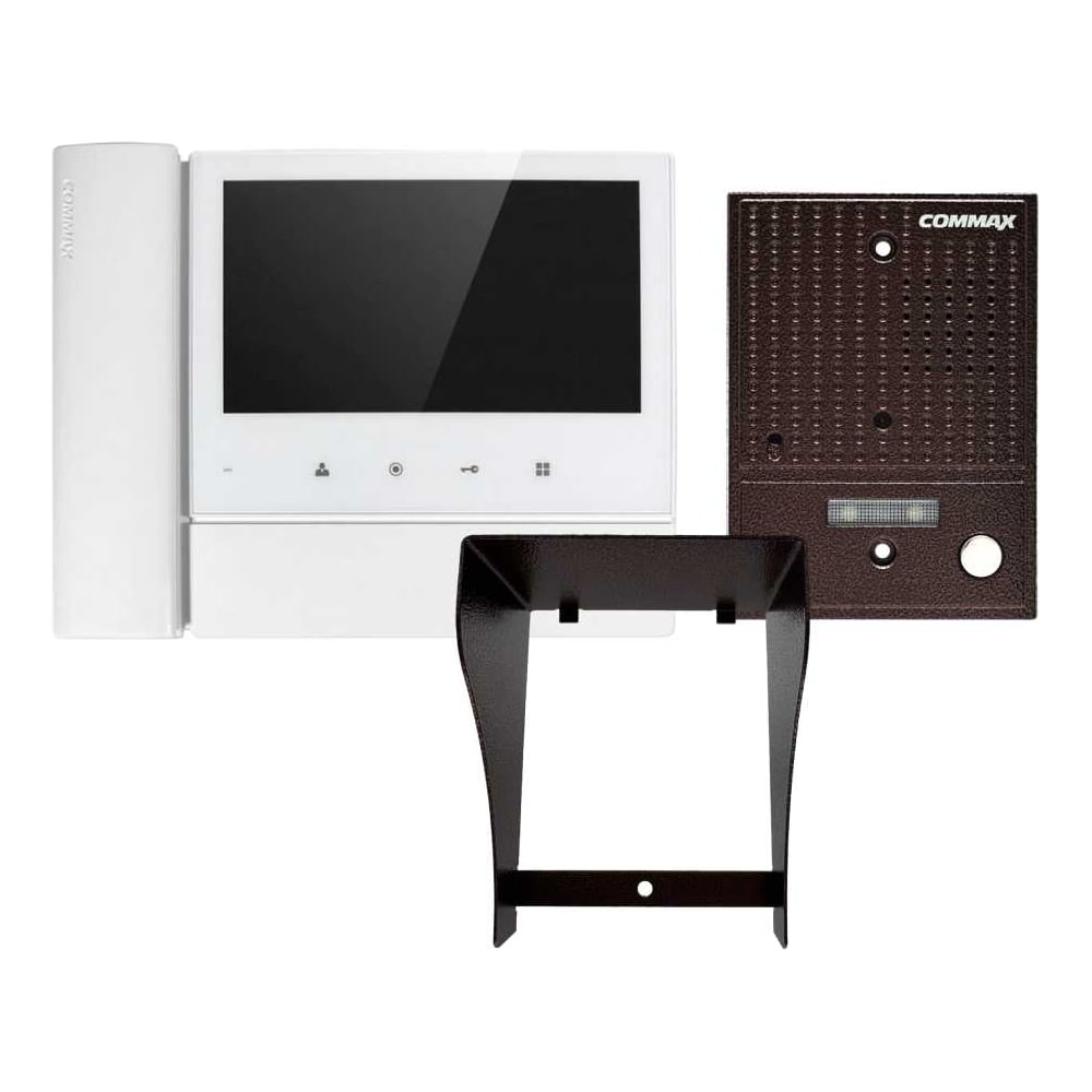 Комплект видеодомофона и вызывной панели COMMAX CDV-70N(белый)/DRC ...