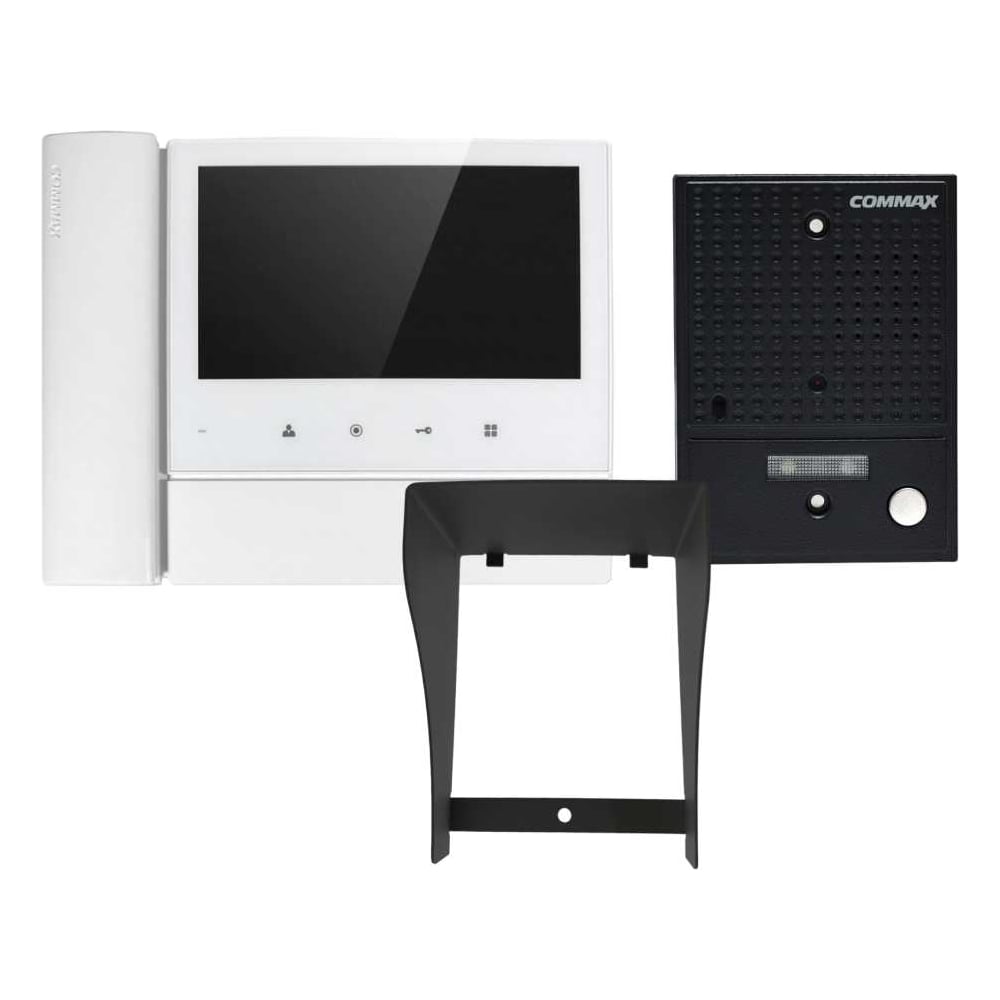 Комплект видеодомофона и вызывной панели COMMAX CDV-70N(белый)/DRC ...