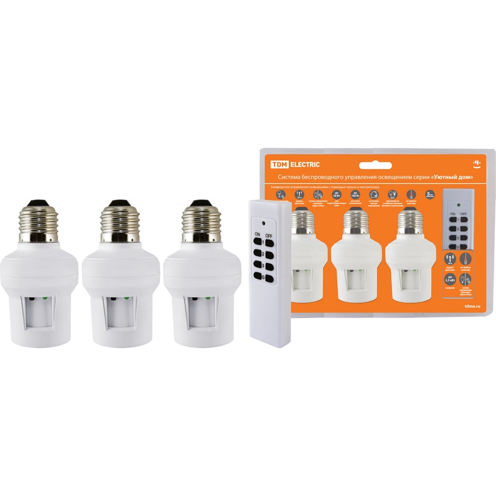 Комплект для беспроводного управления освещением TDM диммер ПУ3-П2.3 ...