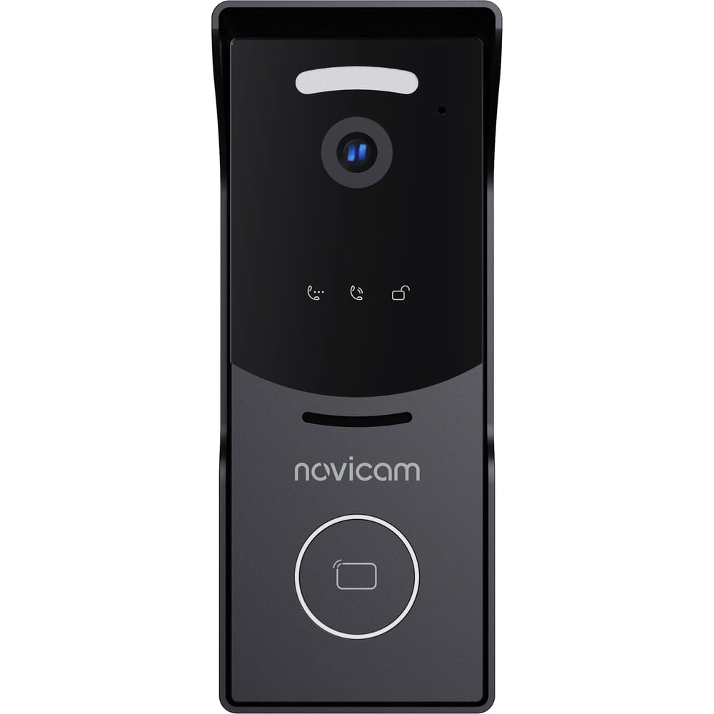 Вызывная панель Novicam STRICT MR IP WIFI BLACK, Встроенная СКУД, Считыватель Mifare, Камера: 2. ...