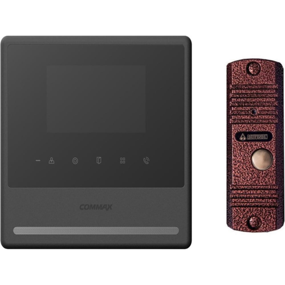 Комплект видеодомофона и вызывной панели COMMAX CDV-43Y( Black)/AVC305 ...