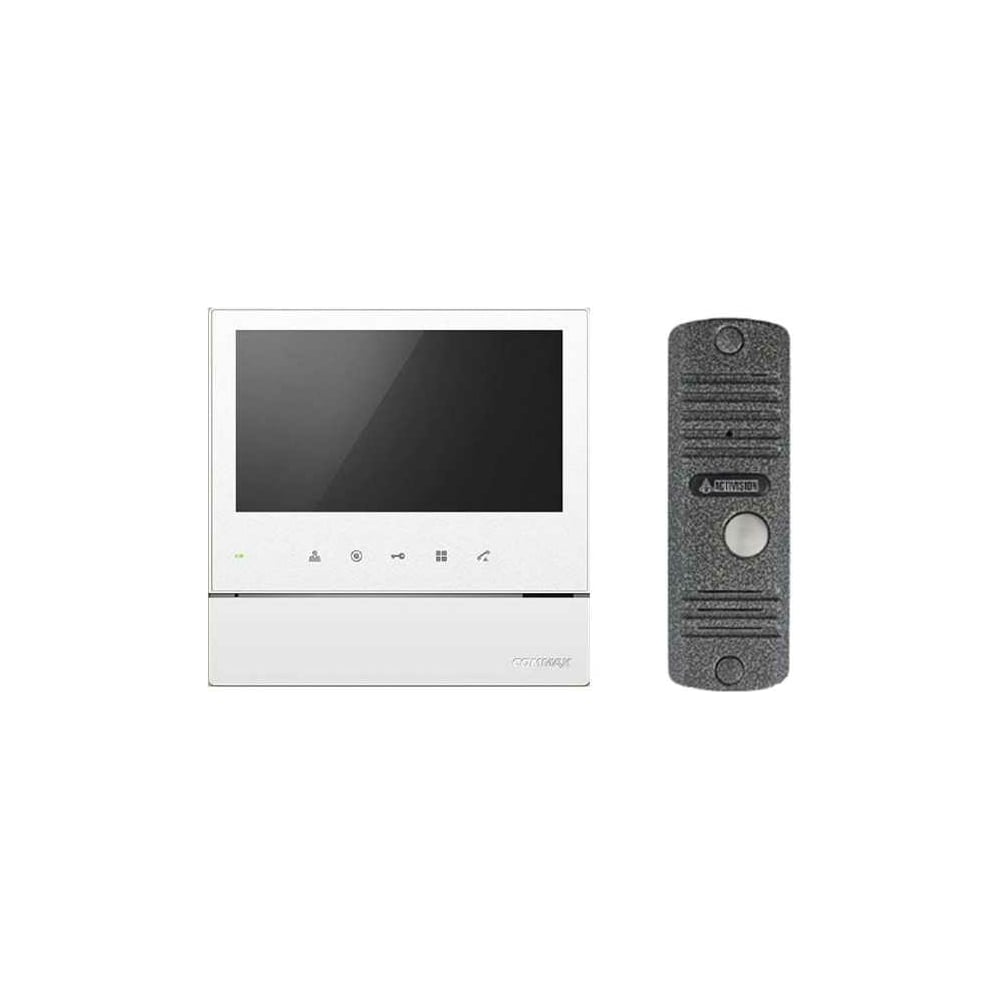 Комплект видеодомофона и вызывной панели COMMAX CDV-70HM2(White ...