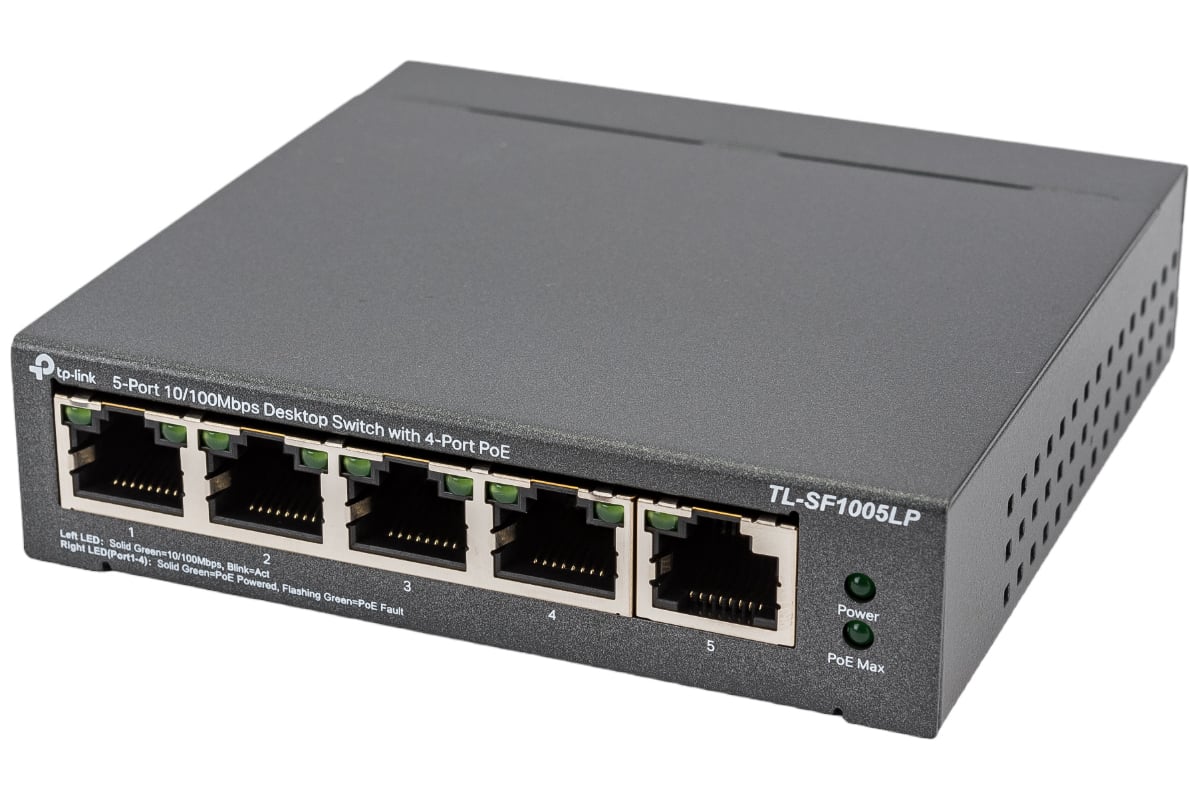 5-портовый неуправляемый коммутатор TP-Link TL-SF1005LP - выгодная цена ...