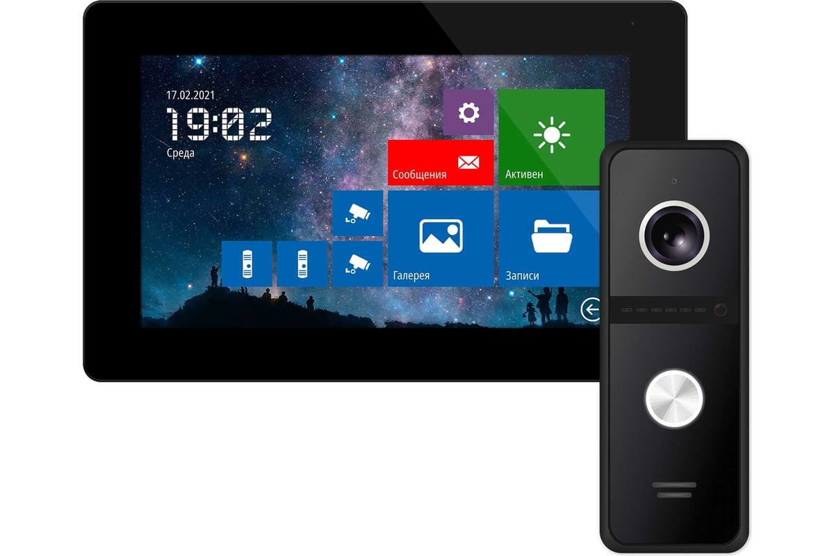 Комплект видеодомофона Novicam night freedom 7 fhd kit для квартиры ...