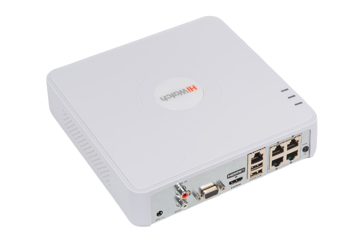 4-х канальный ip-регистратор HIWATCH Ds-n204p(c) АВ5062765 - выгодная ...