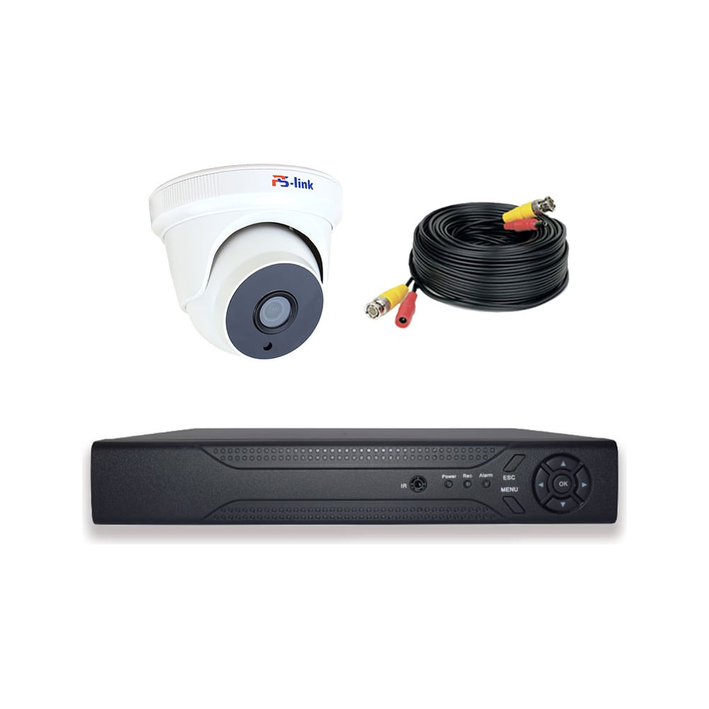 Комплект видеонаблюдения PS-link AHD 8Мп KIT-A802HD 2 камеры для ...