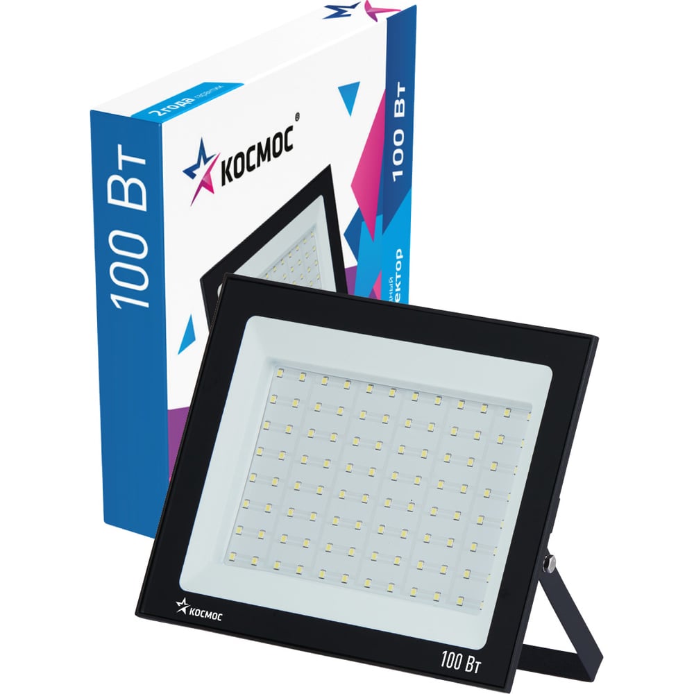 Светодиодный прожектор КОСМОС 100Вт, 8000Лм, IP65, 6500K Sup 468994 K_PR5_LED_100 - выгодная ...