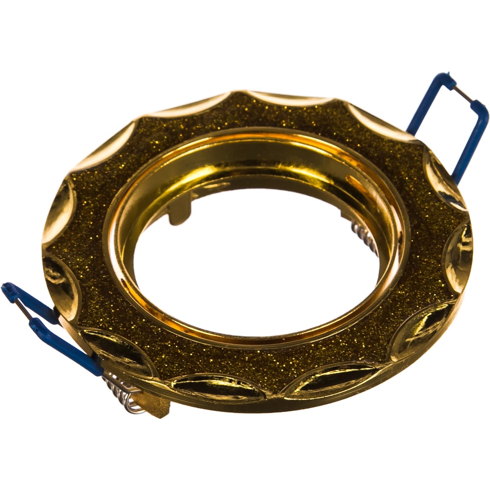 Светильник ЭРА DK17 GD/SH YL декор звезда со стекл крошкой MR16,12V ...