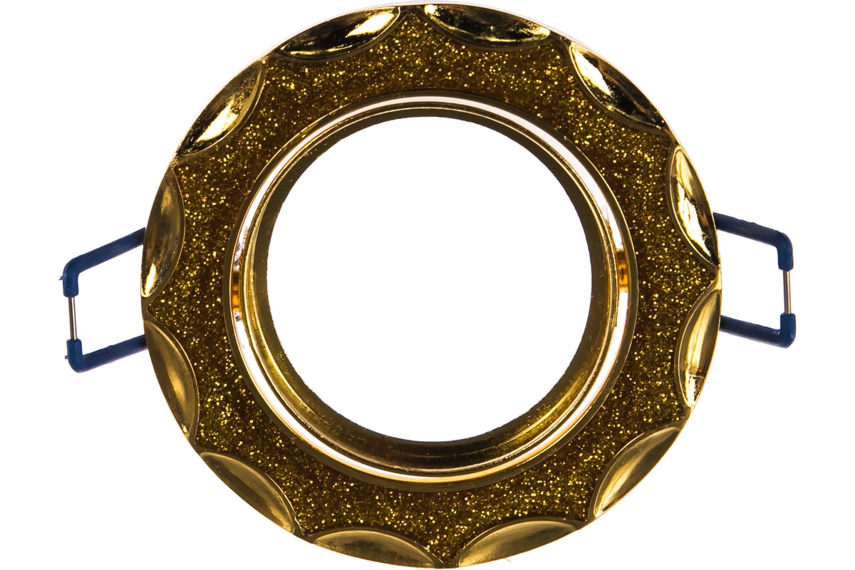 Светильник ЭРА DK17 GD/SH YL декор звезда со стекл крошкой MR16,12V ...