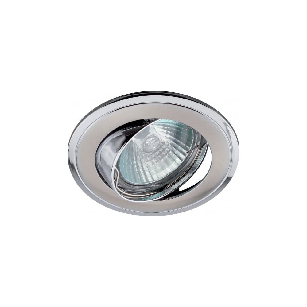 Светильник ЭРА KL22 А SN/CH литой пов. двойной контур MR16,12V/220V ...