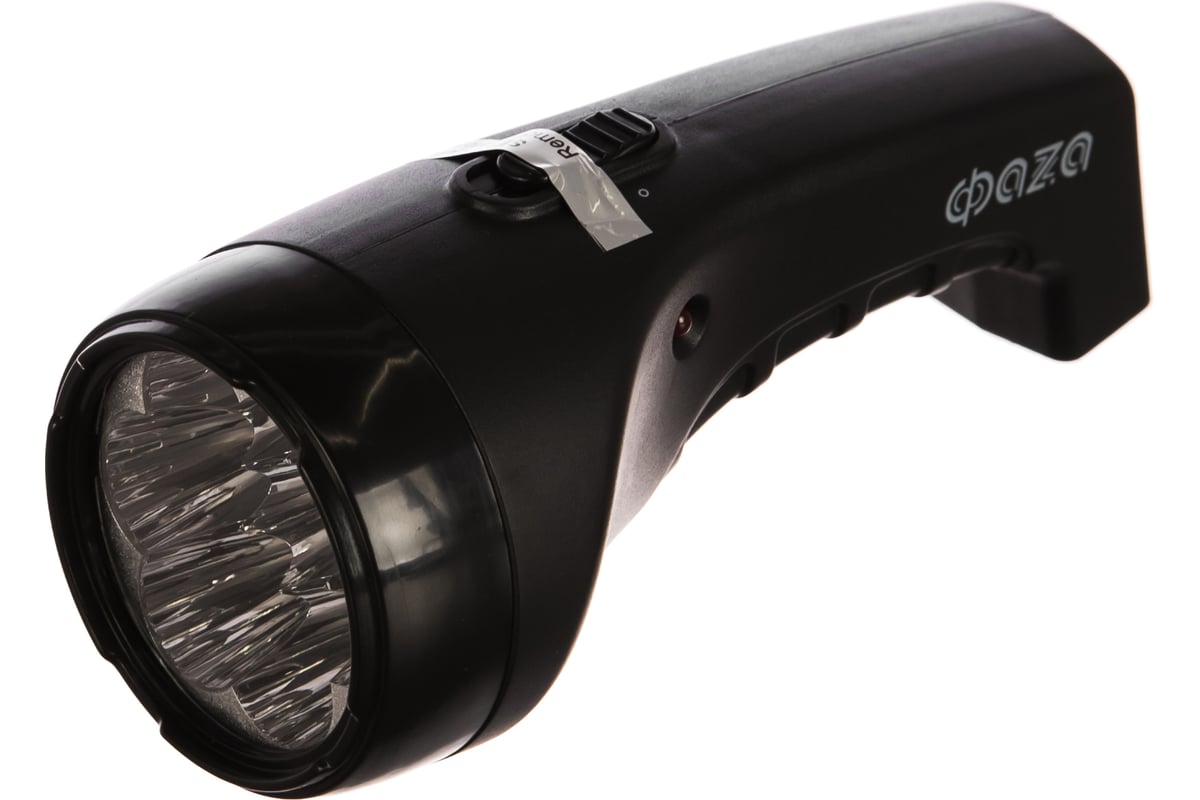 Аккумуляторный фонарь ФАZА ручной AccuF2-L07-bk 7LED 2 режима: 100проц ...