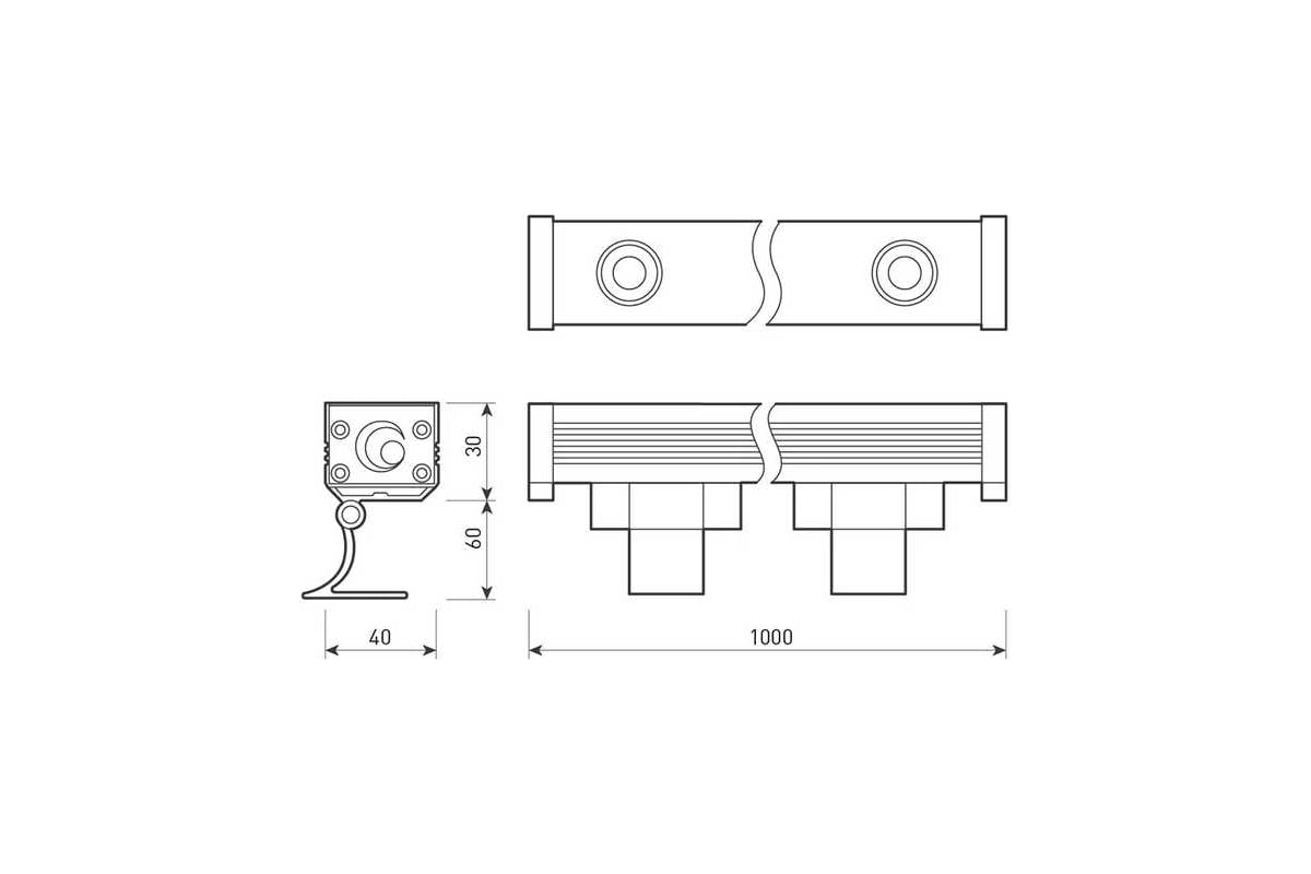 Линейный прожектор Arlight AR-LINE-1000-18W Day4000 1шт 024299(1 ...