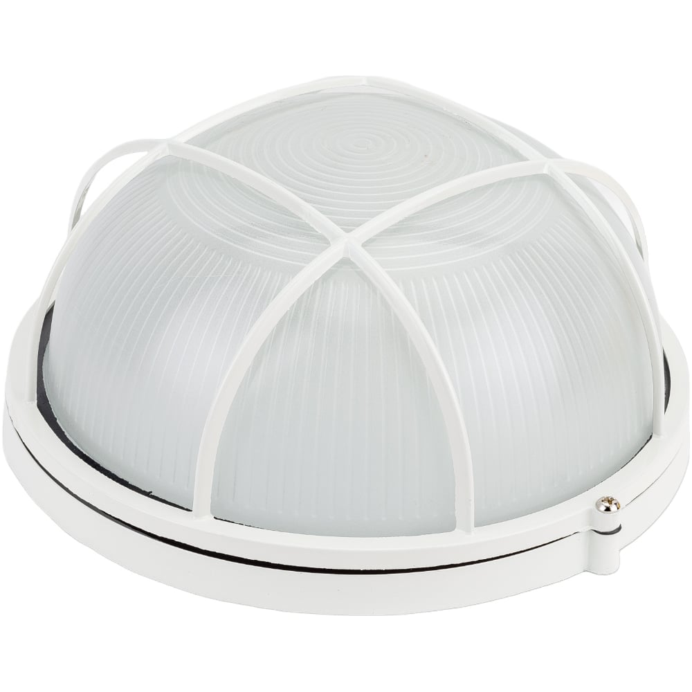 Светильник IEK НПП/НПБ, 1102, круг, с решеткой, 100Вт, IP54, ИЭК, белый ...