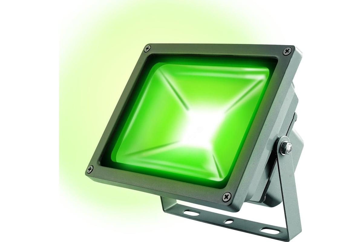 Светодиодный прожектор Uniel, ULF-S01-30W/GREEN, IP65, 110-240В ...