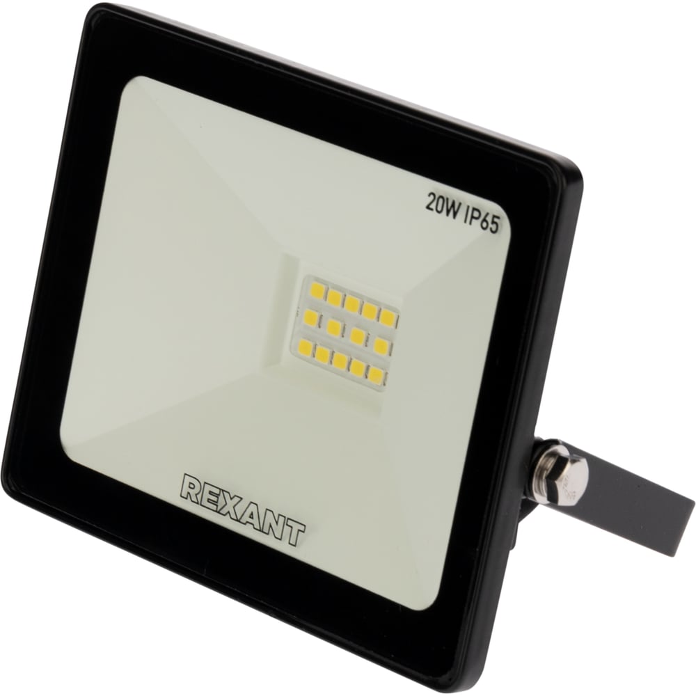 Светодиодный прожектор REXANT, 20 Вт 200–260В IP65 1600 лм 6500 K холодный свет 605-002 ...
