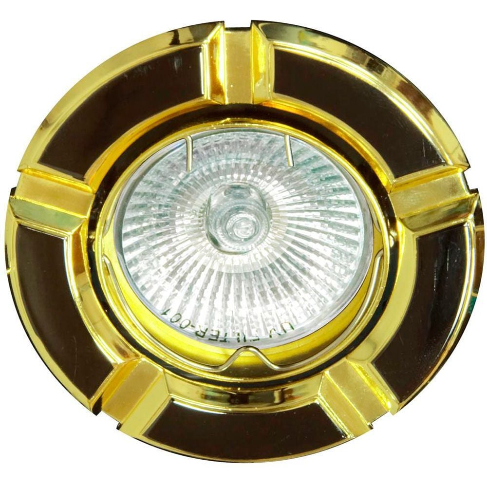 Светильник FERON ИВО-50w 12в, G5.3, поворотный черный/золотой 17642 ...