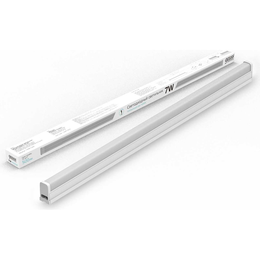 Линейный светильник Gauss LED TL Elementary матовый 7W 4000K 563х22х33 ...