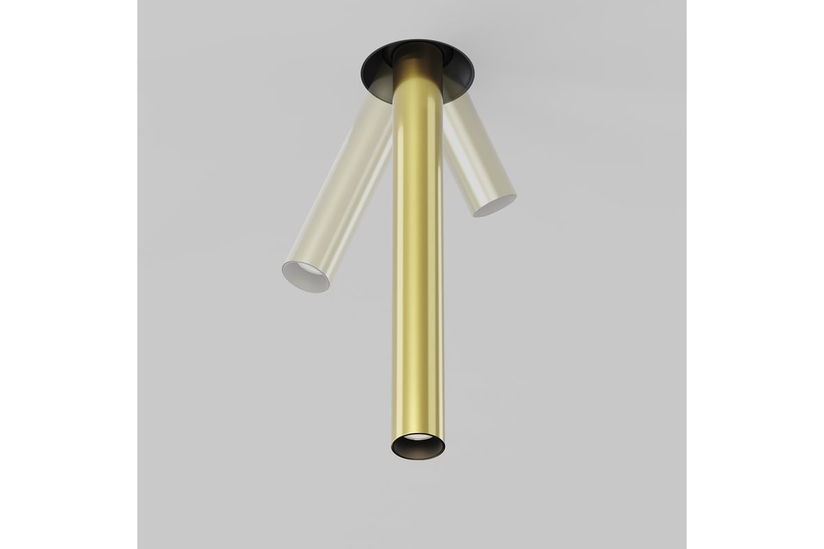 Встраиваемый светильник MAYTONI Focus T LED 7W Черный и Латунь C140TRS ...