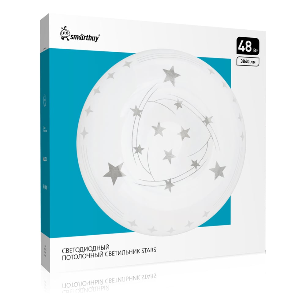 Светодиодный потолочный светильник Smartbuy (LED) 48Вт 380х55мм STARS ...