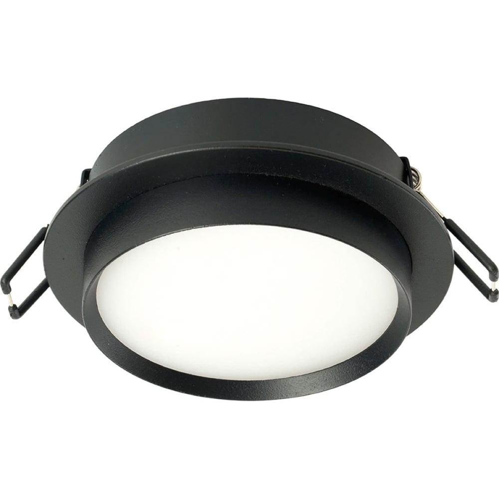 Светильник встраиваемый FERON DL507 потолочный GX53 черный круг, 51349 ...