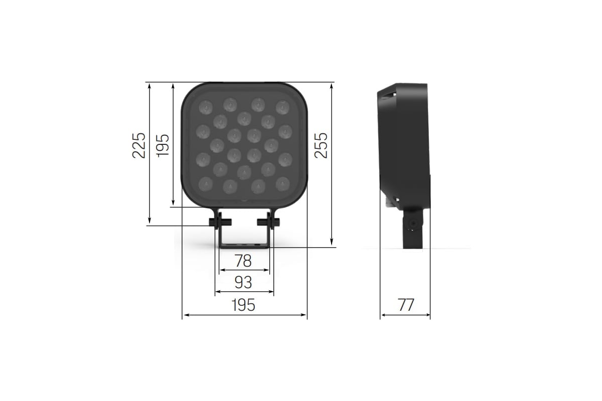 Светодиодный светильник VARTON Frieze 2.0 S 30 Вт 3000 К IP66 RAL9005 ...