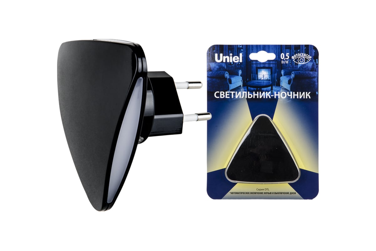 Светильник-ночник Uniel Треугольник, Black Sensor DTL-320 UL-00007224 ...
