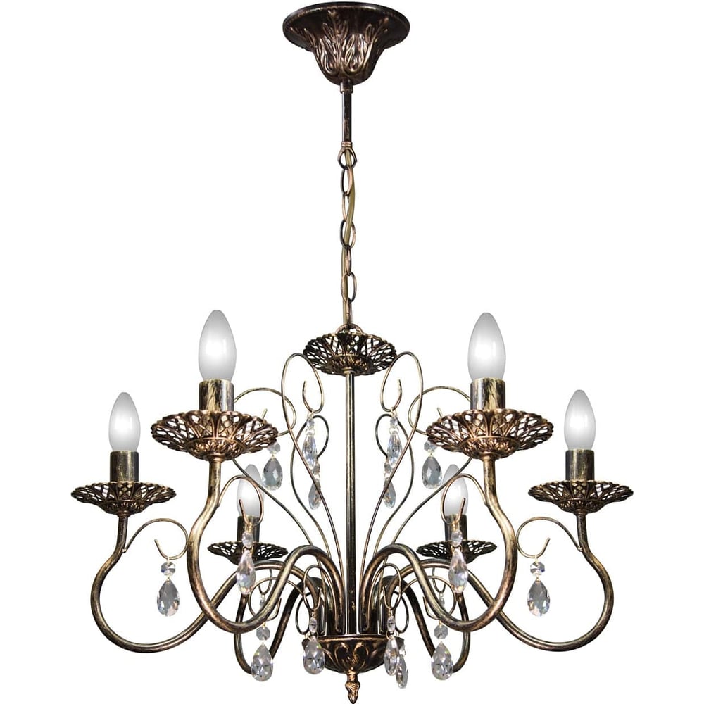 Подвесная люстра ПЕТРАСВЕТ 6 ламп российского производства S1036-6 ...