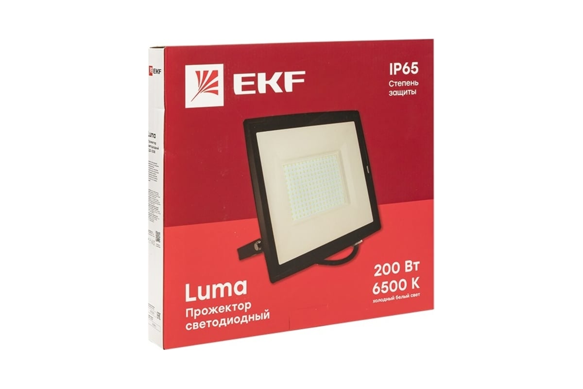 Светодиодный прожектор EKF СДО-3008 200Вт 6500К IP65 Basic FLL-3008-200-6500 - выгодная цена ...