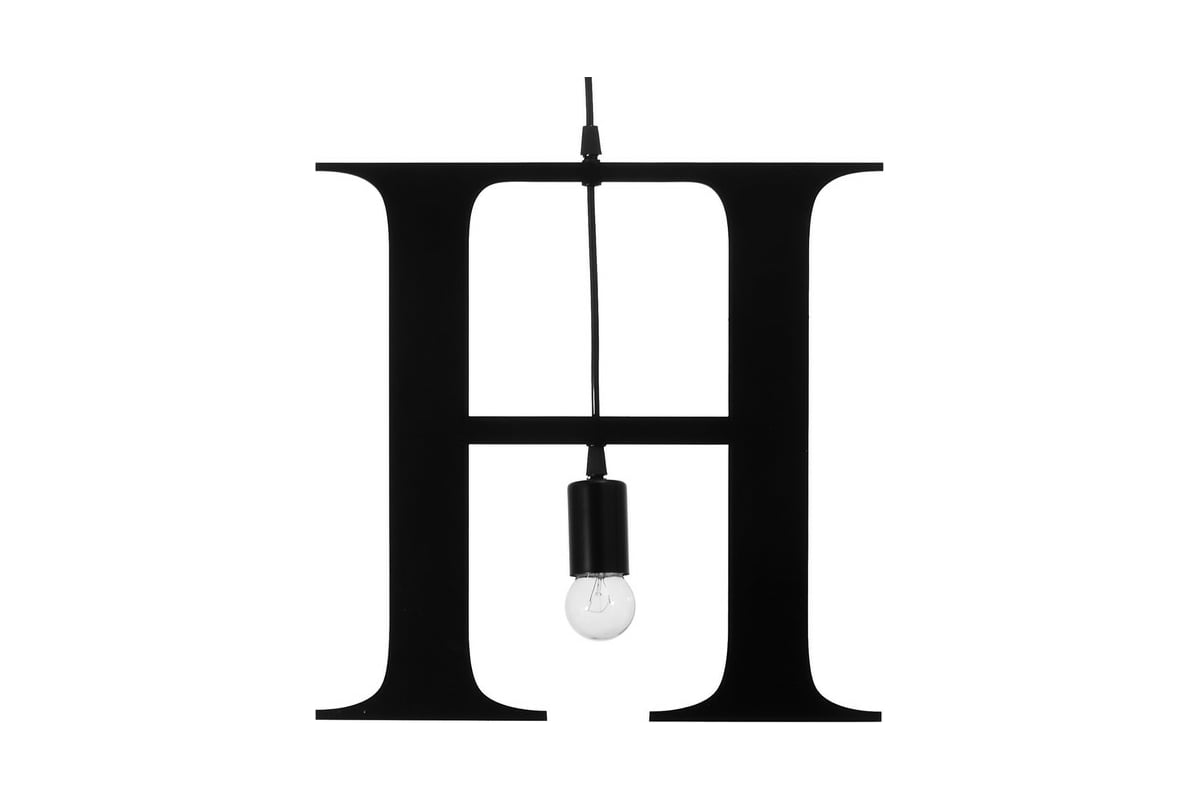 Светильник BayerLux "Алфавит H" E27 40Вт черный 41x39-139 см 7137063 ...